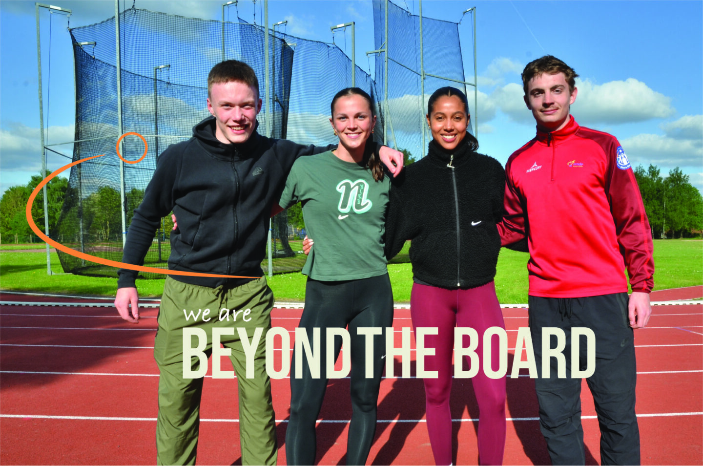 A small group of elite athletes training for international triple jump ...